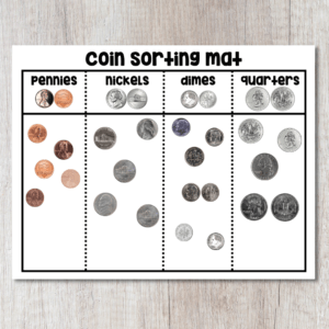 Teaching Coins in Kindergarten - Mrs. Burks Backpack