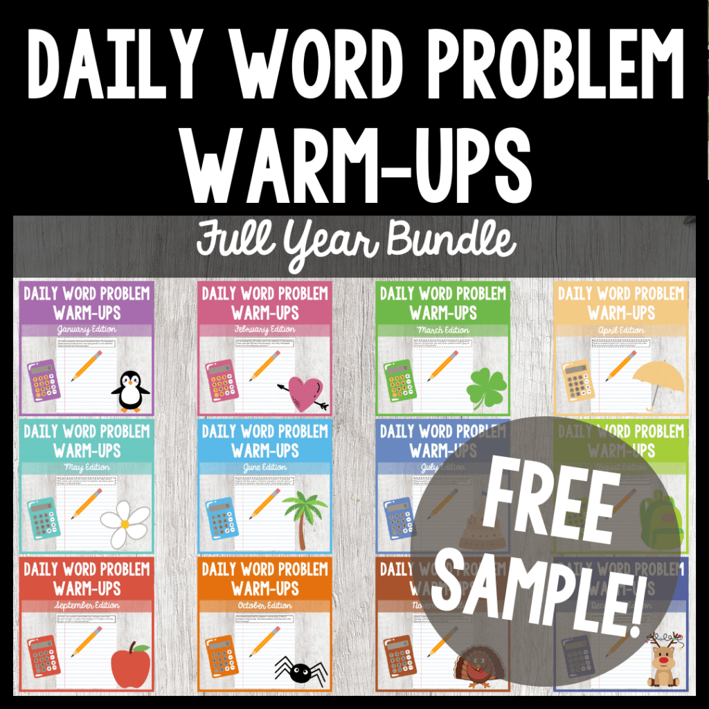 Free Math Warm-Ups: Boost Students' Word Problem Skills