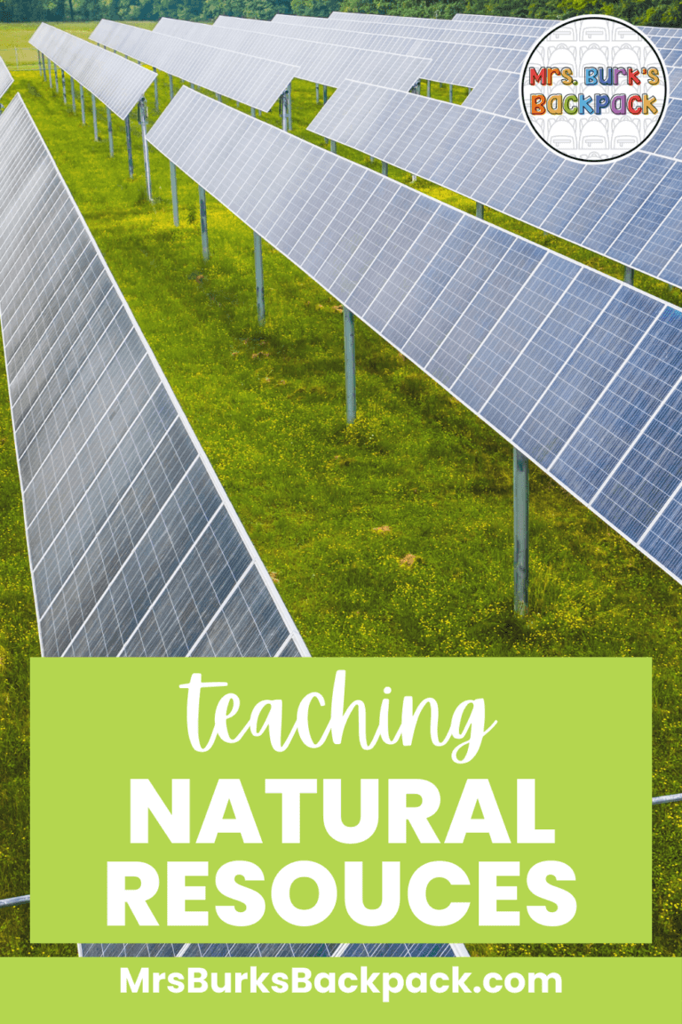 Teaching Natural Resources: 3 Fun Activities! Mrs. Burks Backpack