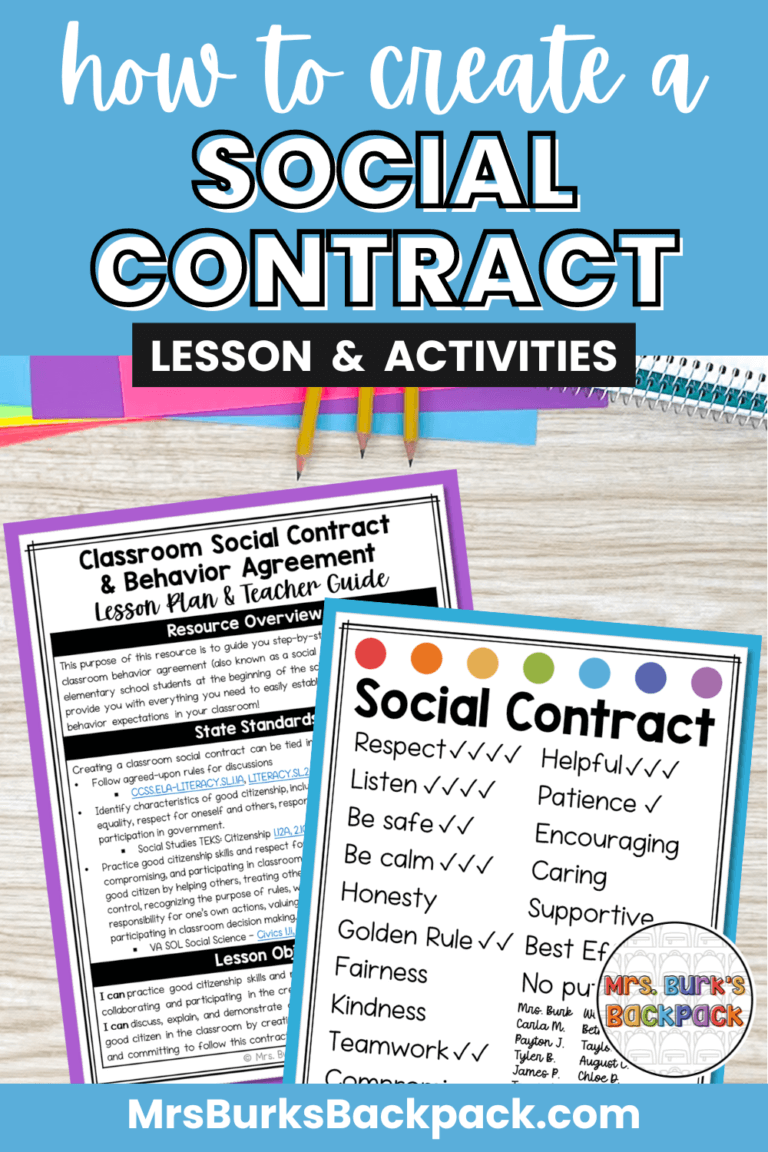 Classroom Social Contracts: Easy Behavior Management