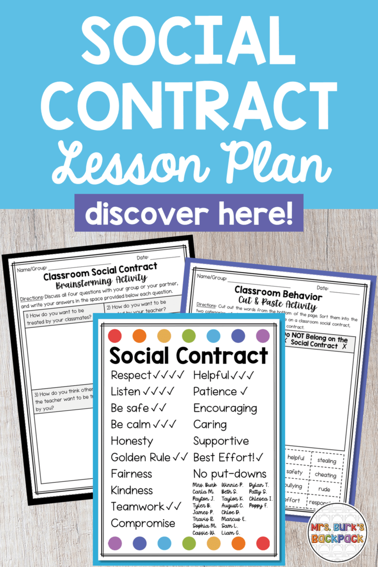 Classroom Social Contracts: Easy Behavior Management