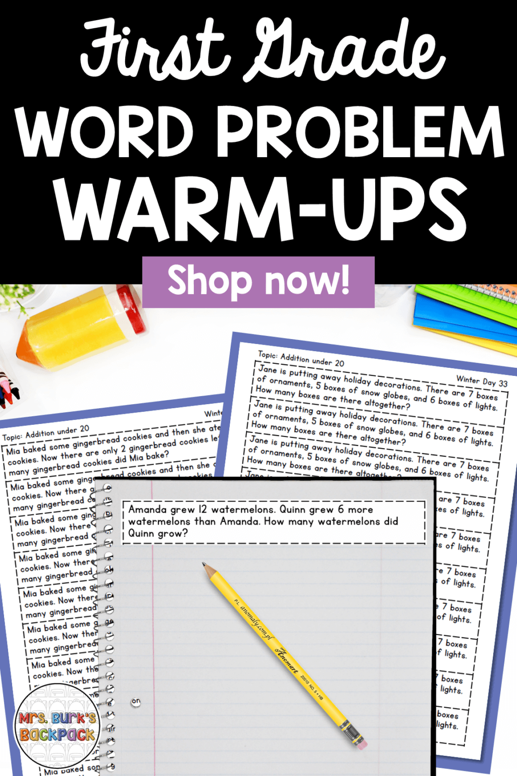 One Step Word Problems: Improve Addition & Subtraction Skills