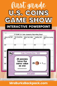 1st Grade Coins Game: Master Money Skills!