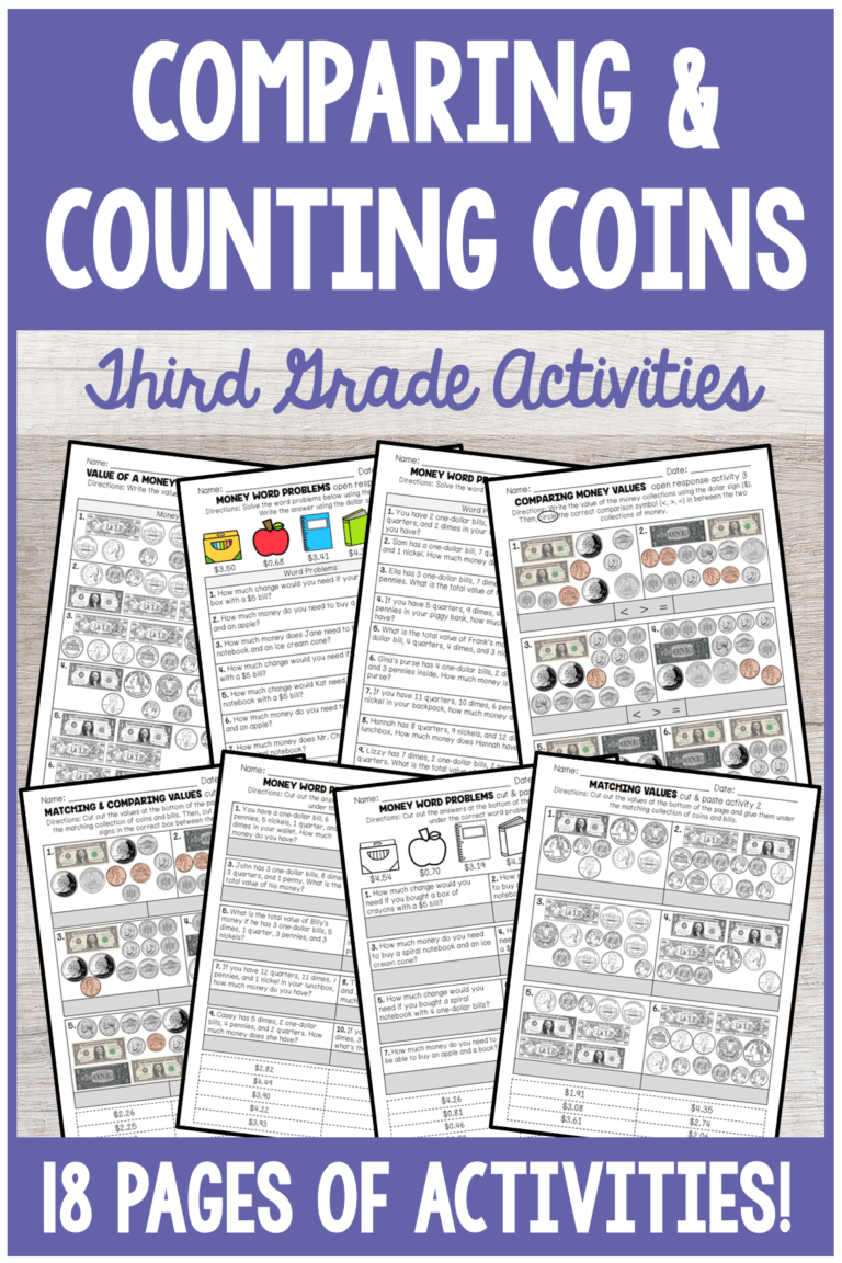 Money Activity Sheets: Teach Coins with Fun Printables!
