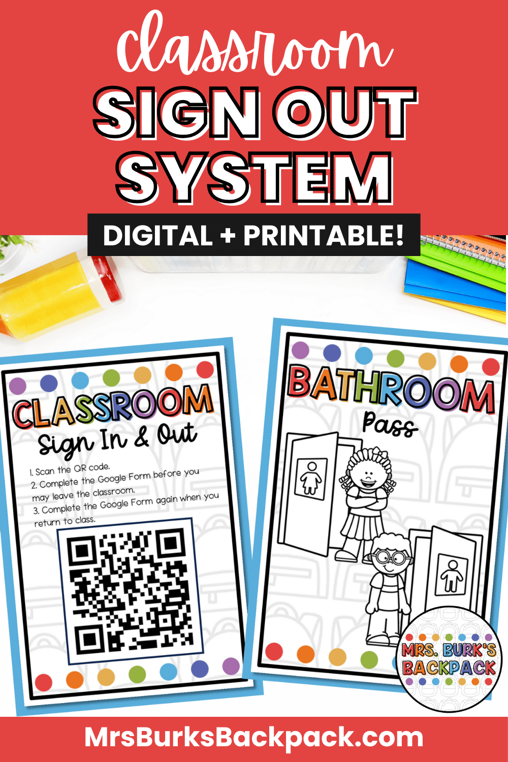Classroom Sign Out Sheets that Simplify Hall Passes