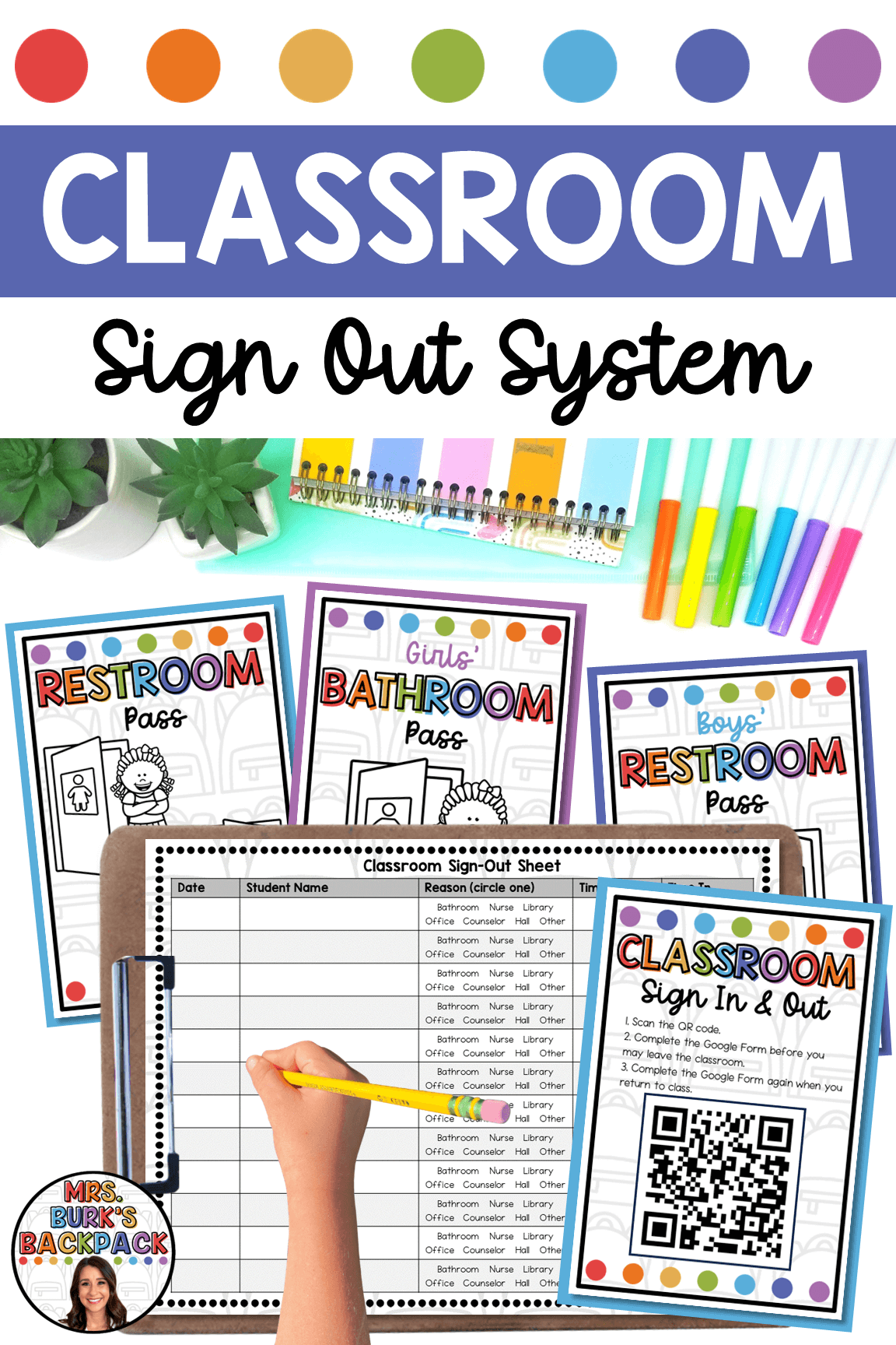 Classroom Sign Out Sheets that Simplify Hall Passes
